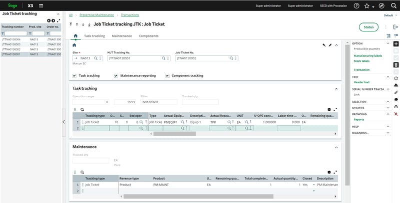 How to use the Preventative Maintenance Solution in Sage X3